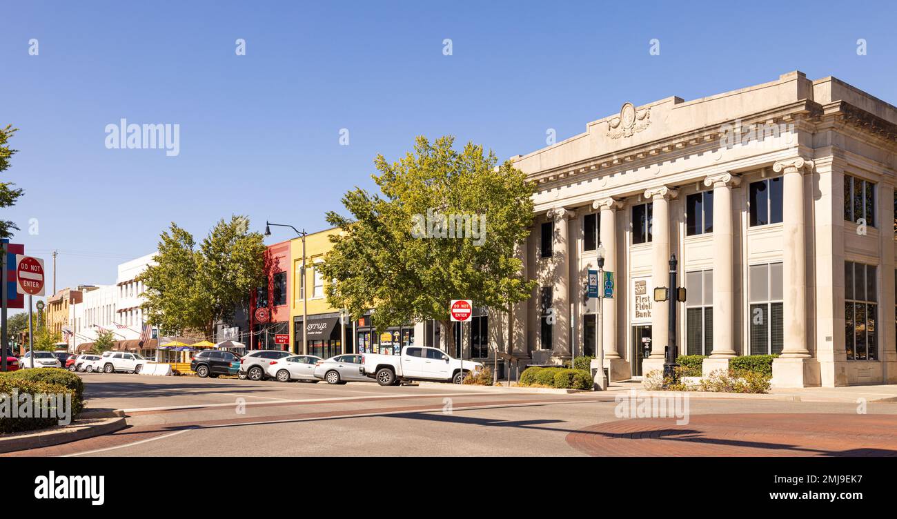 Norman, Oklahoma, USA - October 19, 2022: The old business district on ...