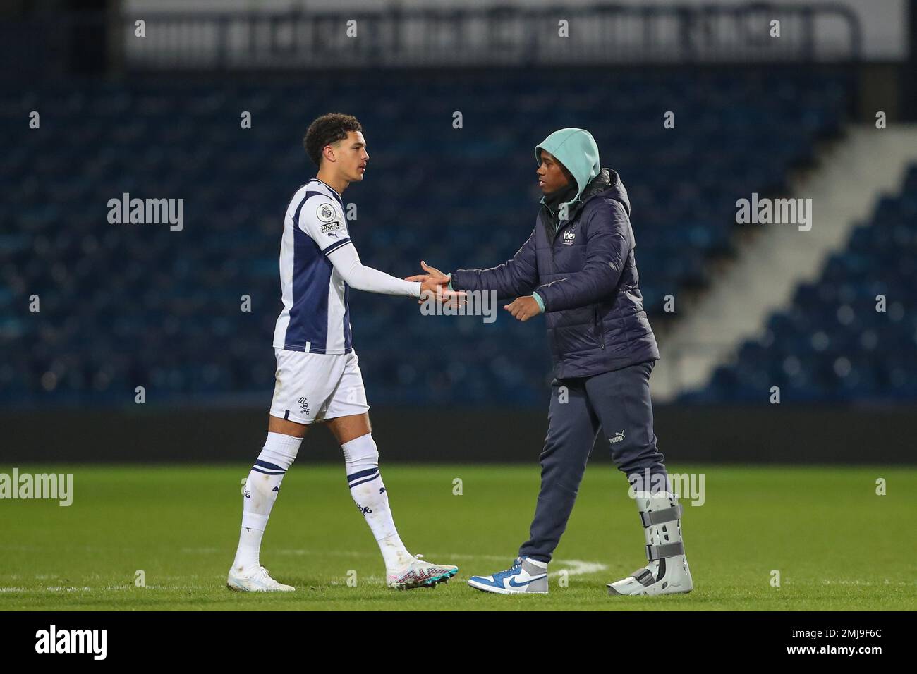 West Bromwich, UK. 27th Jan, 2023. Ethan Ingram #34 of West Bromwich ...