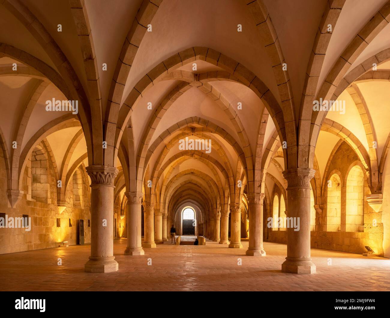 Alcobaça, Portugal - August 24, 2022: View of the interior of the ...