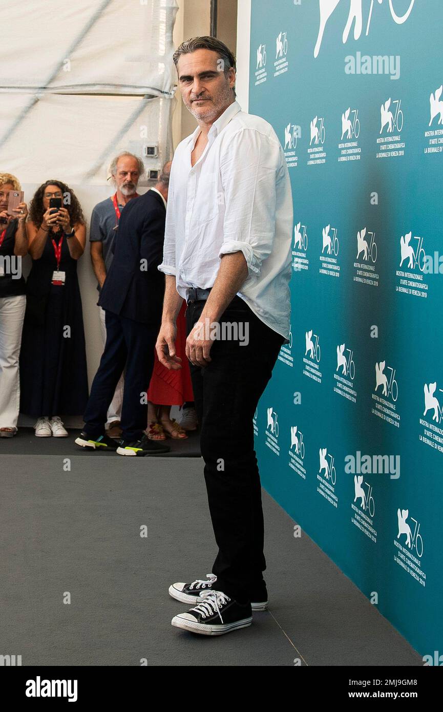 Actress Joaquin Phoenix poses for photographers at the photo call for ...