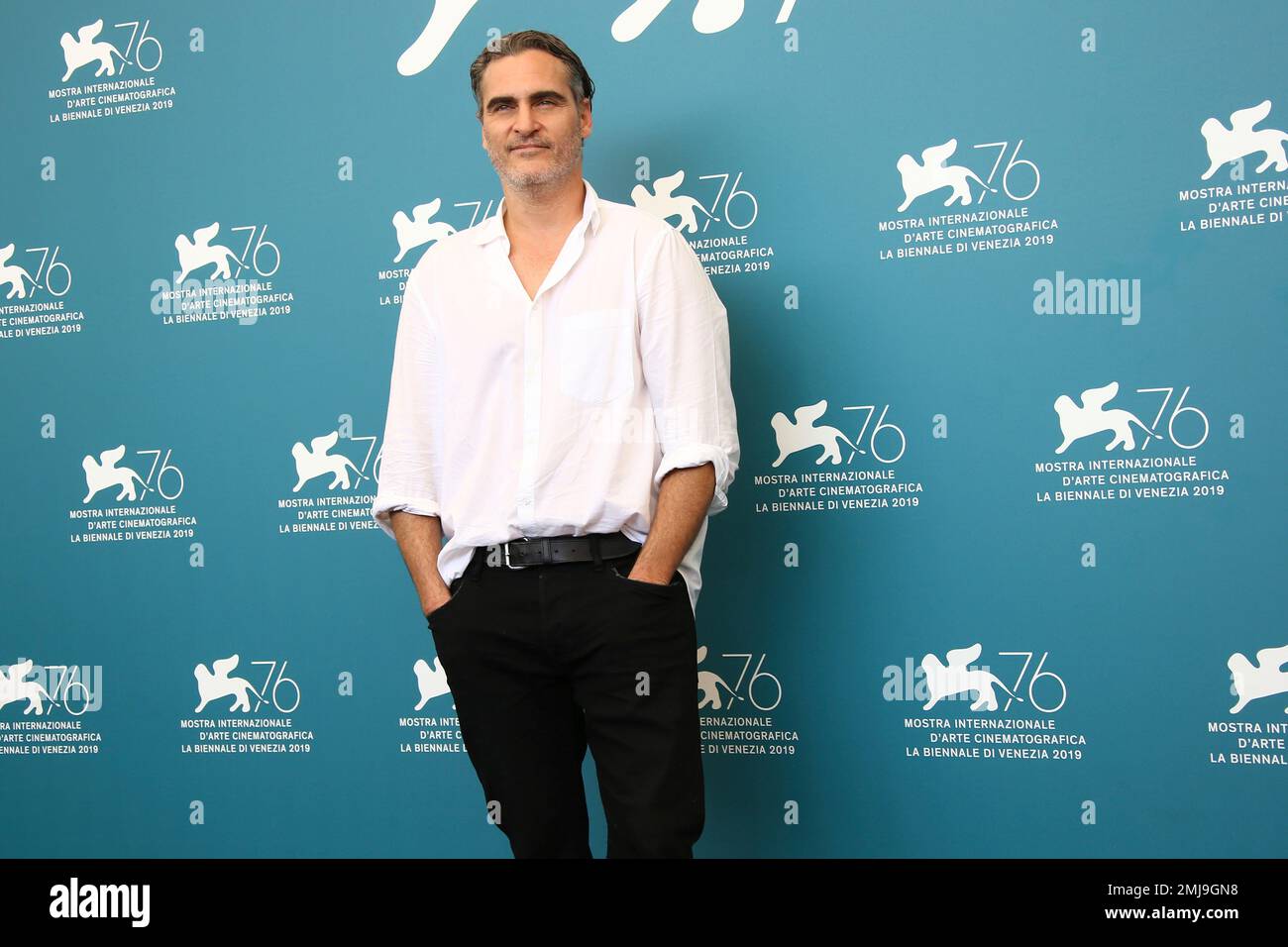 Joaquin Phoenix poses for photographers at the photo call for the film ...