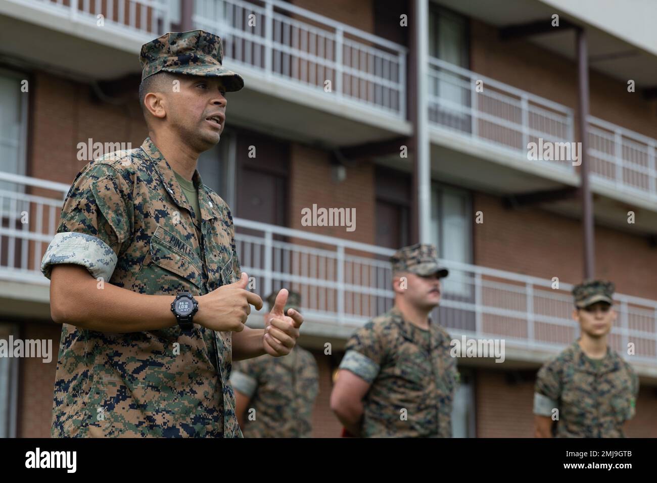 U.S. Marine Corps Lt. Col. Eduardo Pinales, military police officer ...