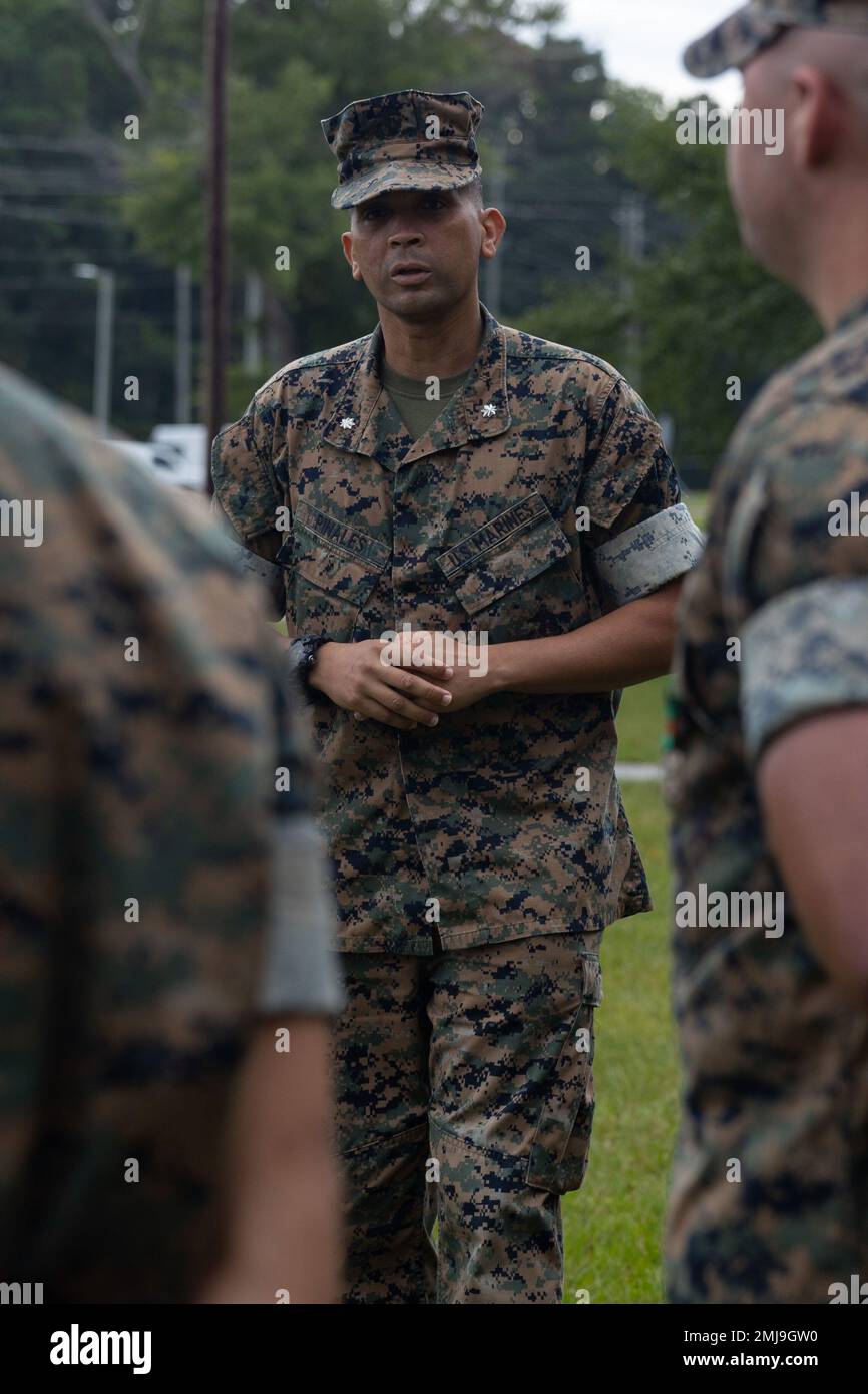 U.S. Marine Corps Lt. Col. Eduardo Pinales, military police officer ...