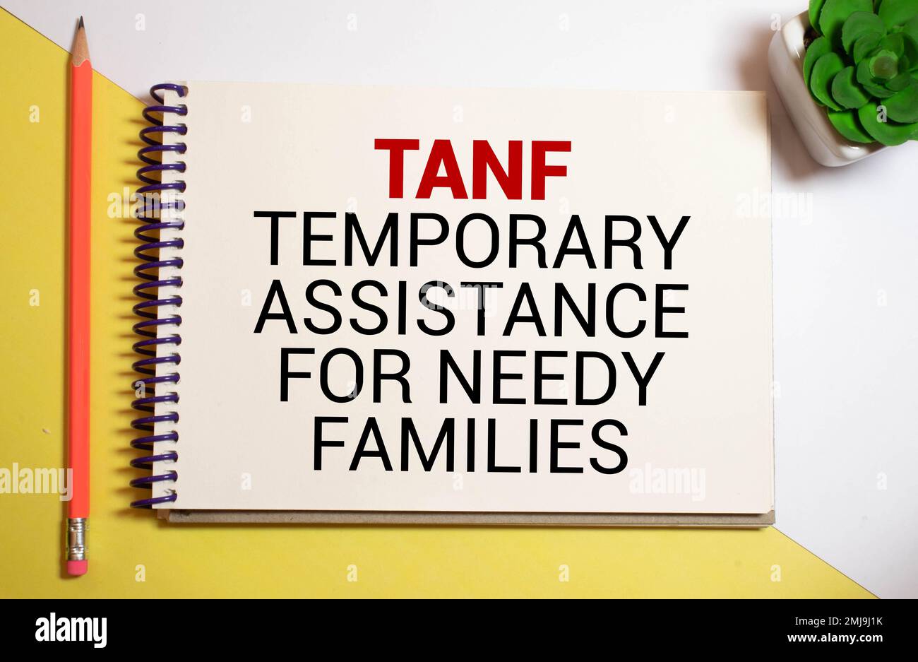 Temporary Assistance for Needy Families TANF is shown on a photo using ...