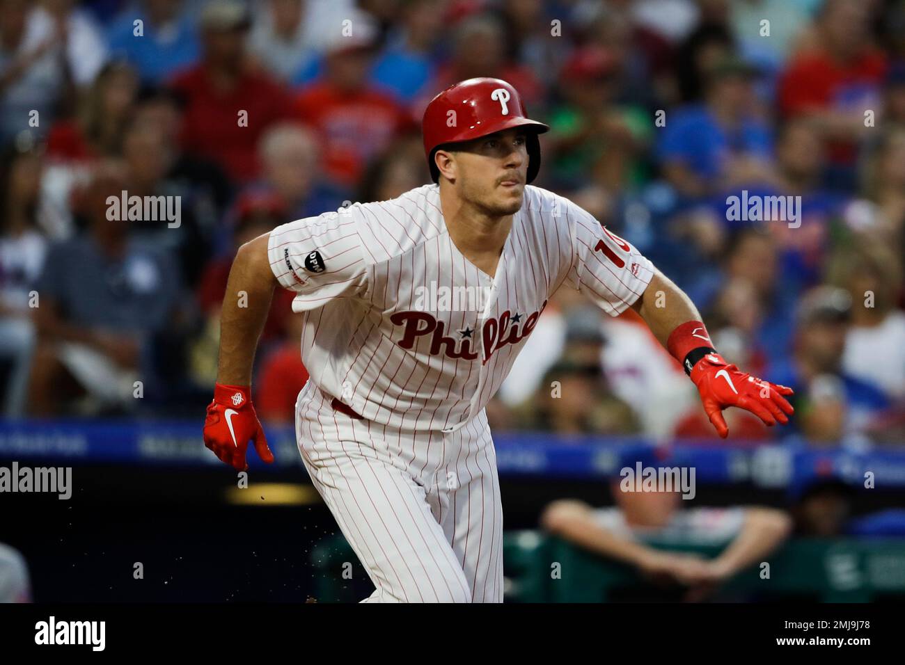 Philadelphia Phillies' J.T. Realmuto in action during a baseball game ...