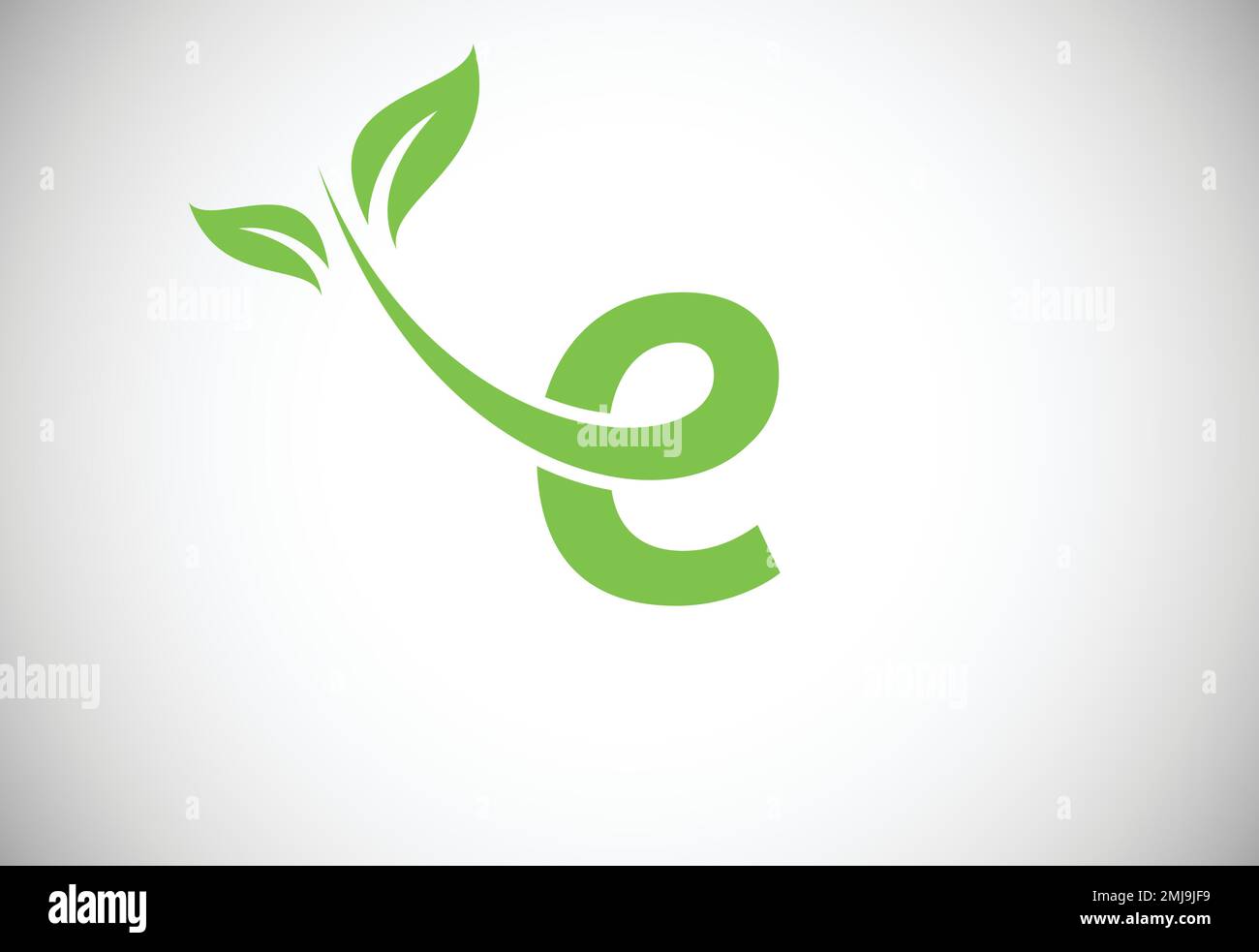 Initial letter E and leaf logo. Eco-friendly logo concept. Modern ...