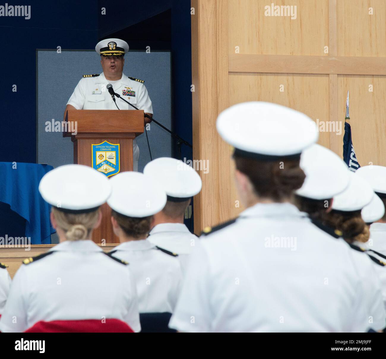 NEWPORT, R.I. (Aug. 26, 2022) Capt. Everett Alcorn, commanding officer ...