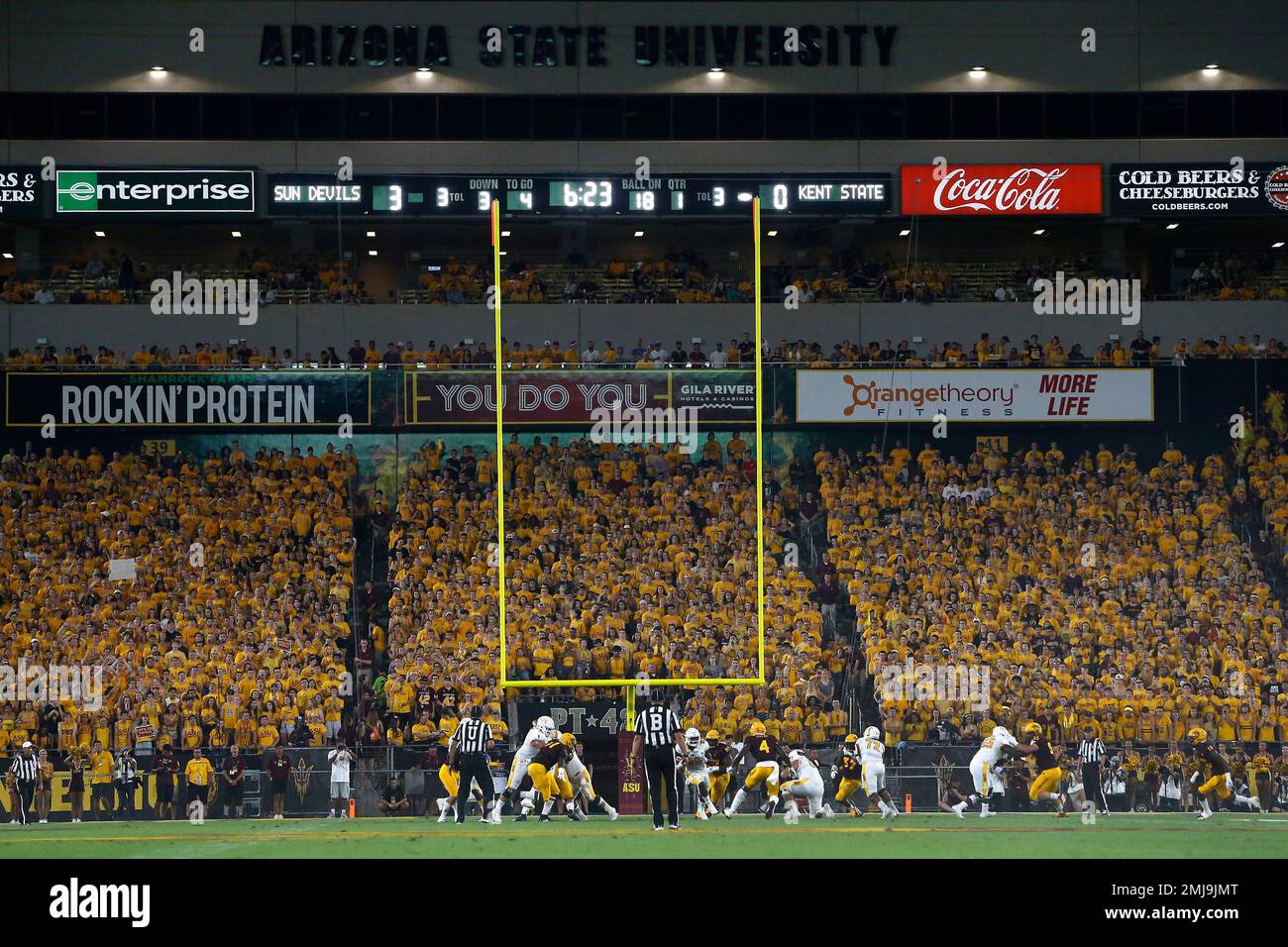 Student section at Sun Devil Stadium during first half of an NCAA ...