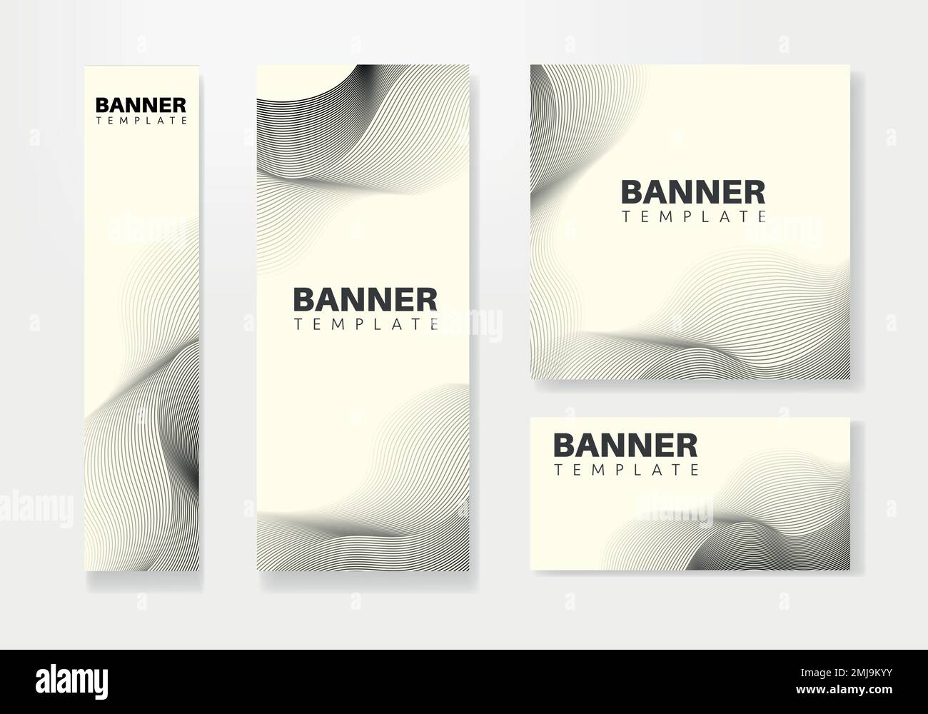 Abstract banner design web template vector Set, header web banner ...