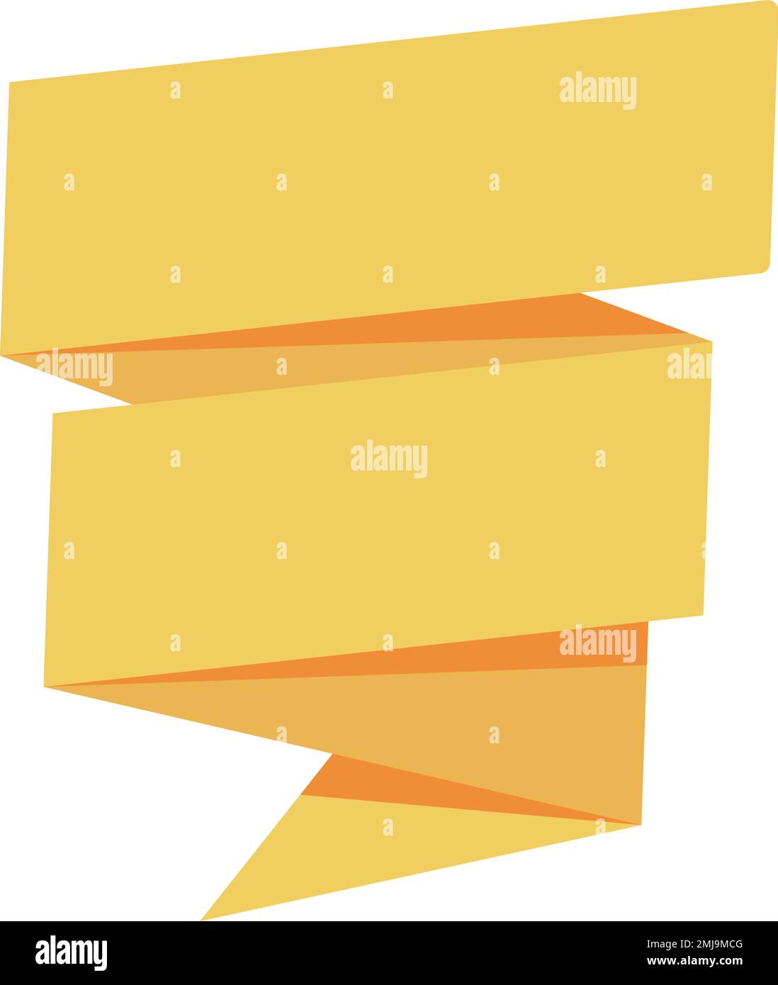 Yellow paper label. Retail promo tag template Stock Vector Image & Art ...