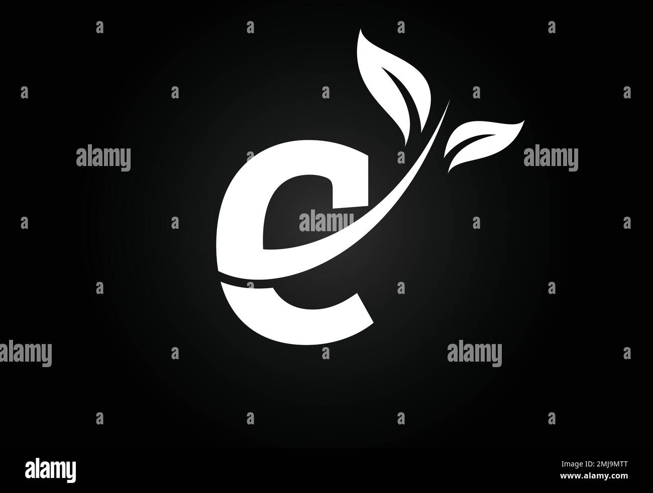 Initial letter C and leaf logo. Eco-friendly logo concept. Modern ...