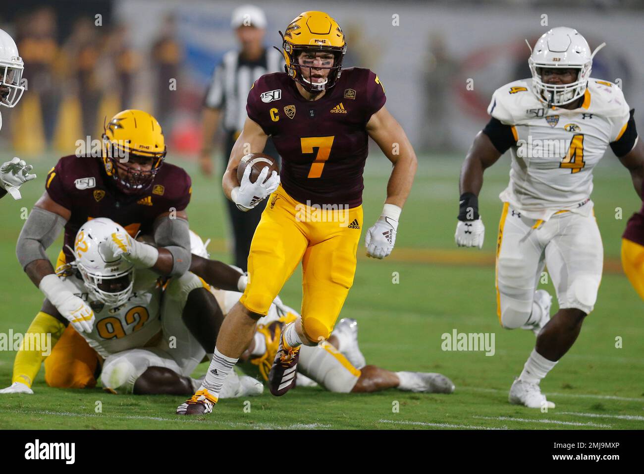 Arizona State Sun Devils quarterback Ethan Long (7) during an NCAA ...