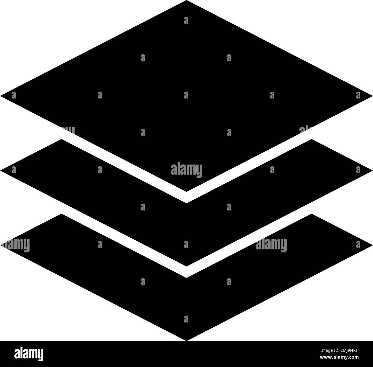 Layer silhouette icon. Layer UI icon. Editable vector Stock Vector ...