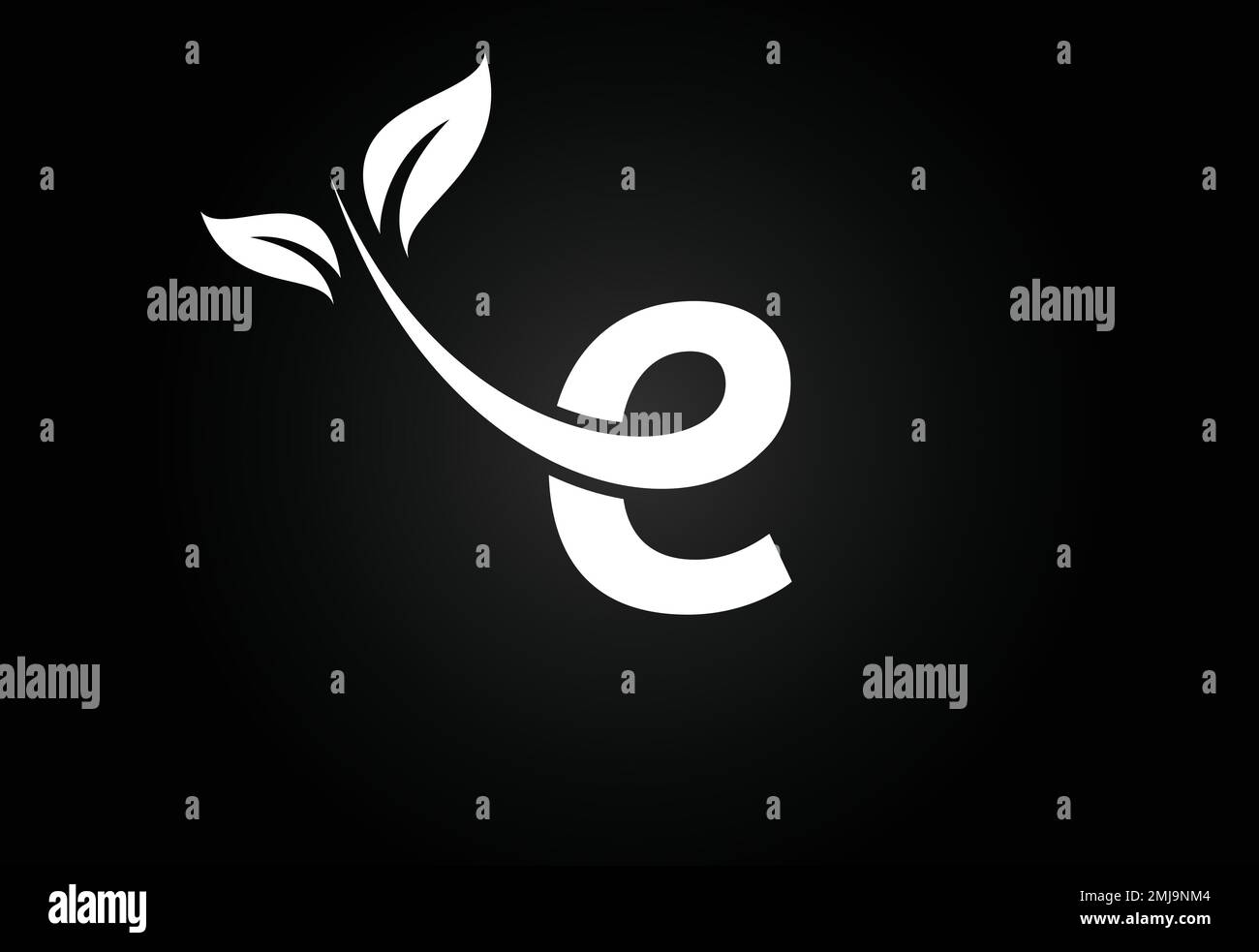 Initial letter E and leaf logo. Eco-friendly logo concept. Modern ...