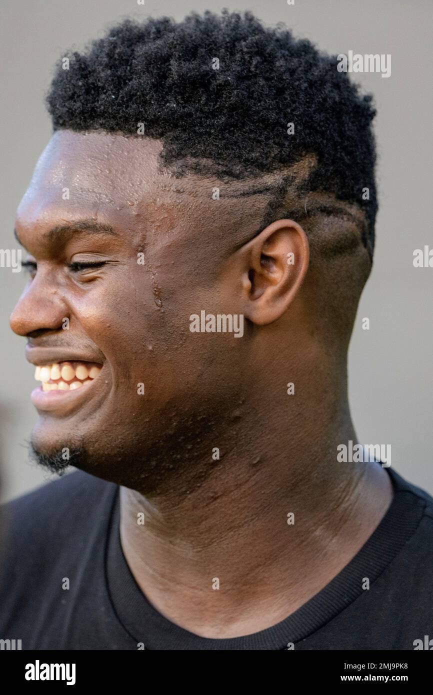 New Orleans Pelicans forward Zion Williamson, the number one draft pick ...