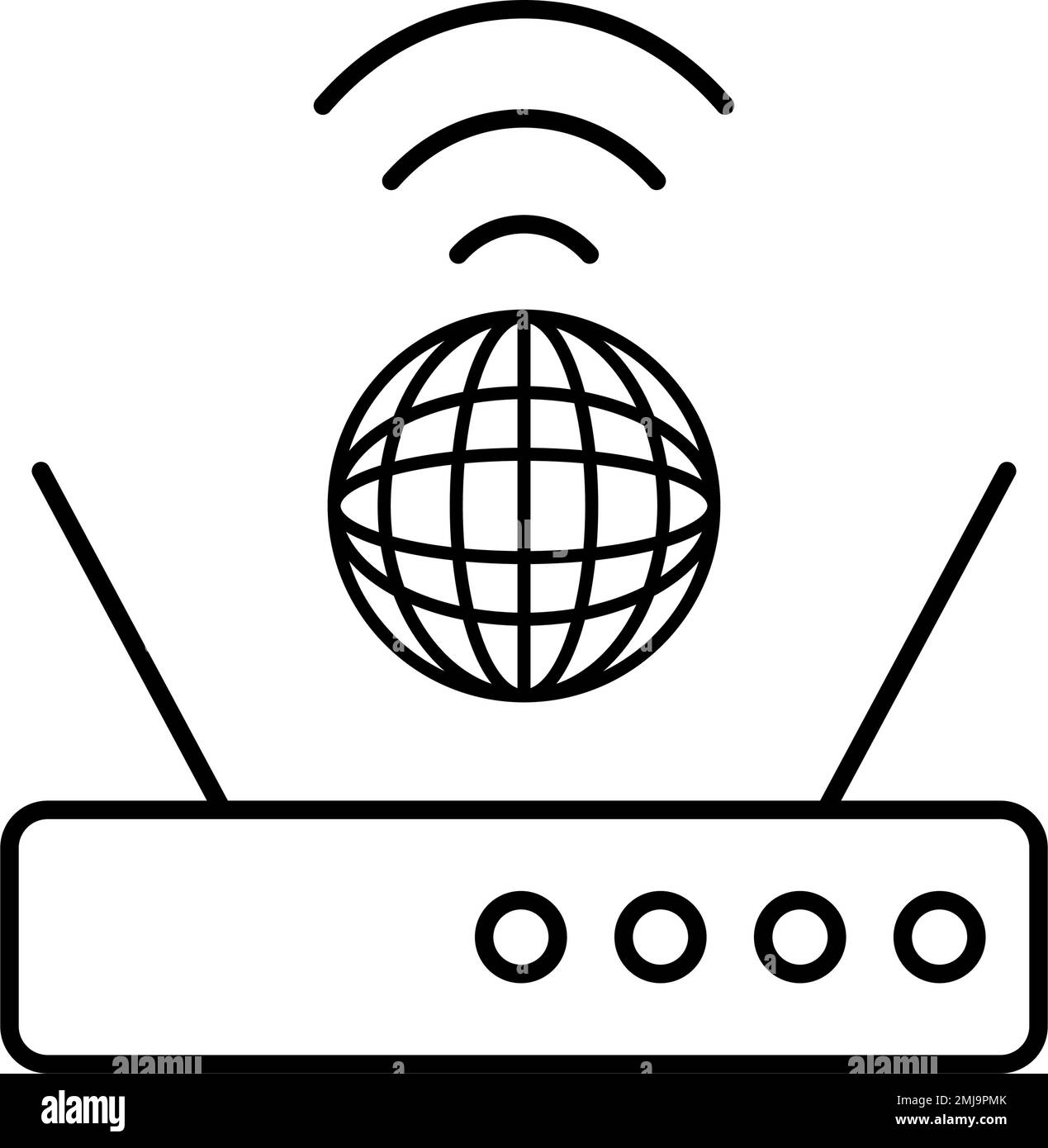 Simple router and internet browser icon. Editable vector Stock Vector ...