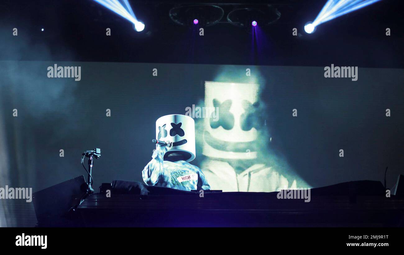 Marshmello performs at the Z100 Summer Bash at The Rooftop at Pier 17 ...