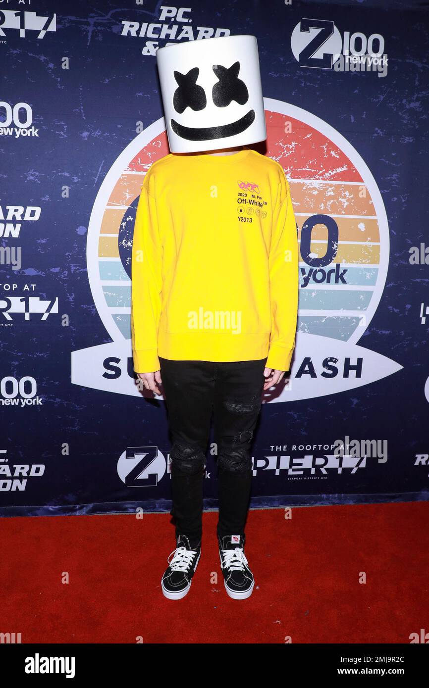 Marshmello attends the Z100 Summer Bash at The Rooftop at Pier 17 on ...