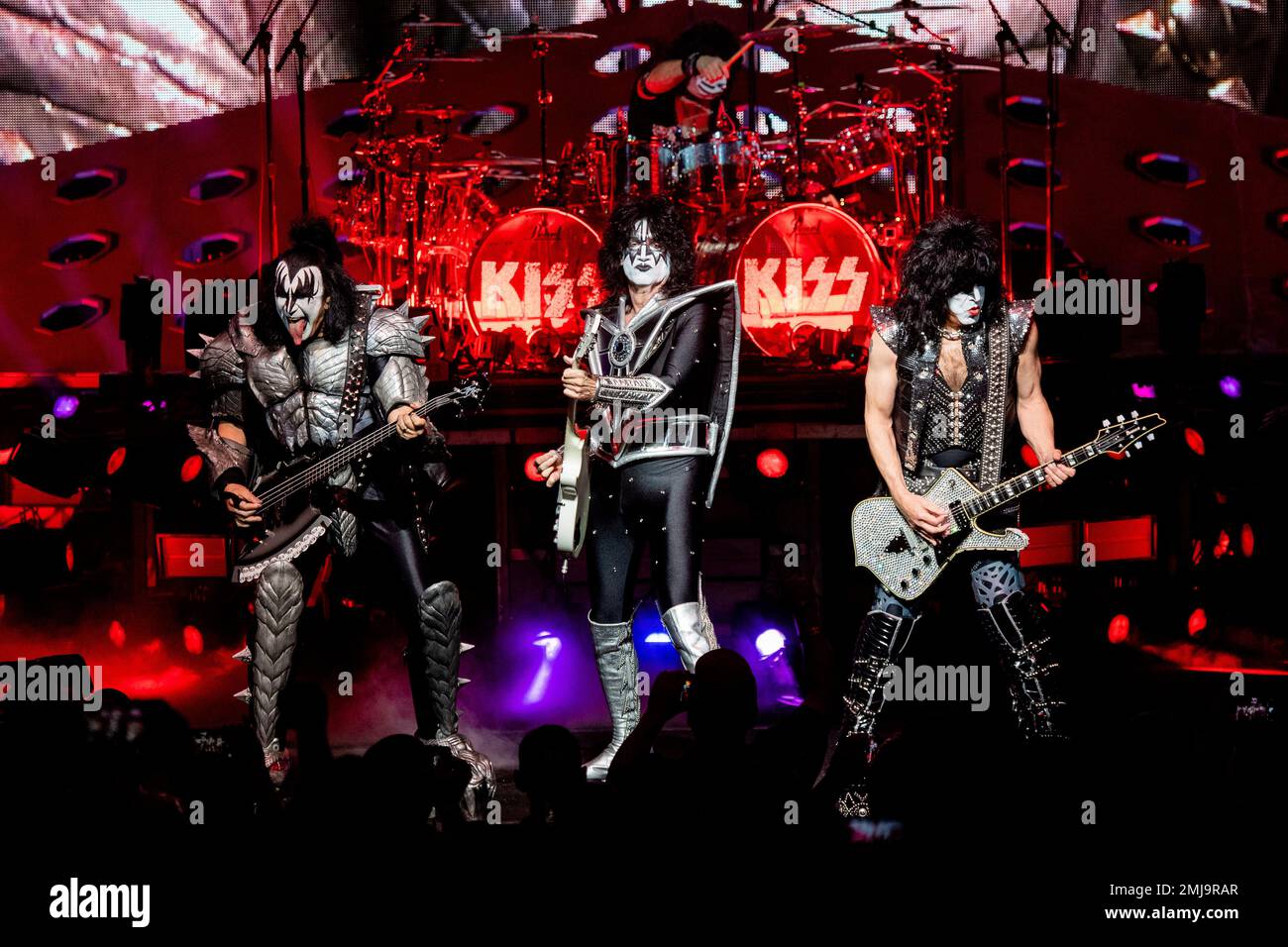 Gene Simmons, from left, Tommy Thayer, Eric Singer and Paul Stanley of ...