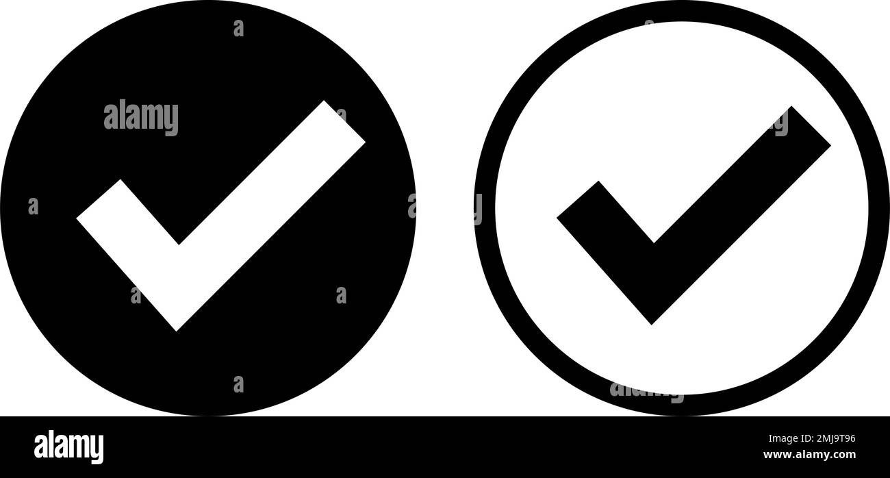 Simple round checkbox icon set. Editable vector Stock Vector Image ... Simple round checkbox icon set. Editable vector Stock Vector Image ...