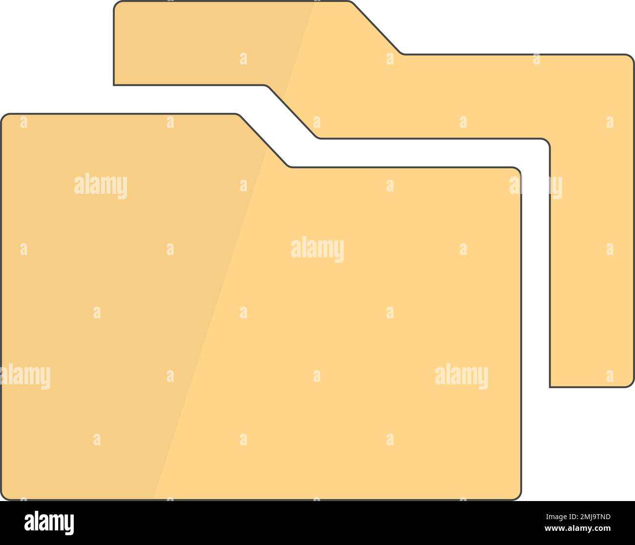 Folder icon. Directory icon. Computer folder. Editable vector Stock ...