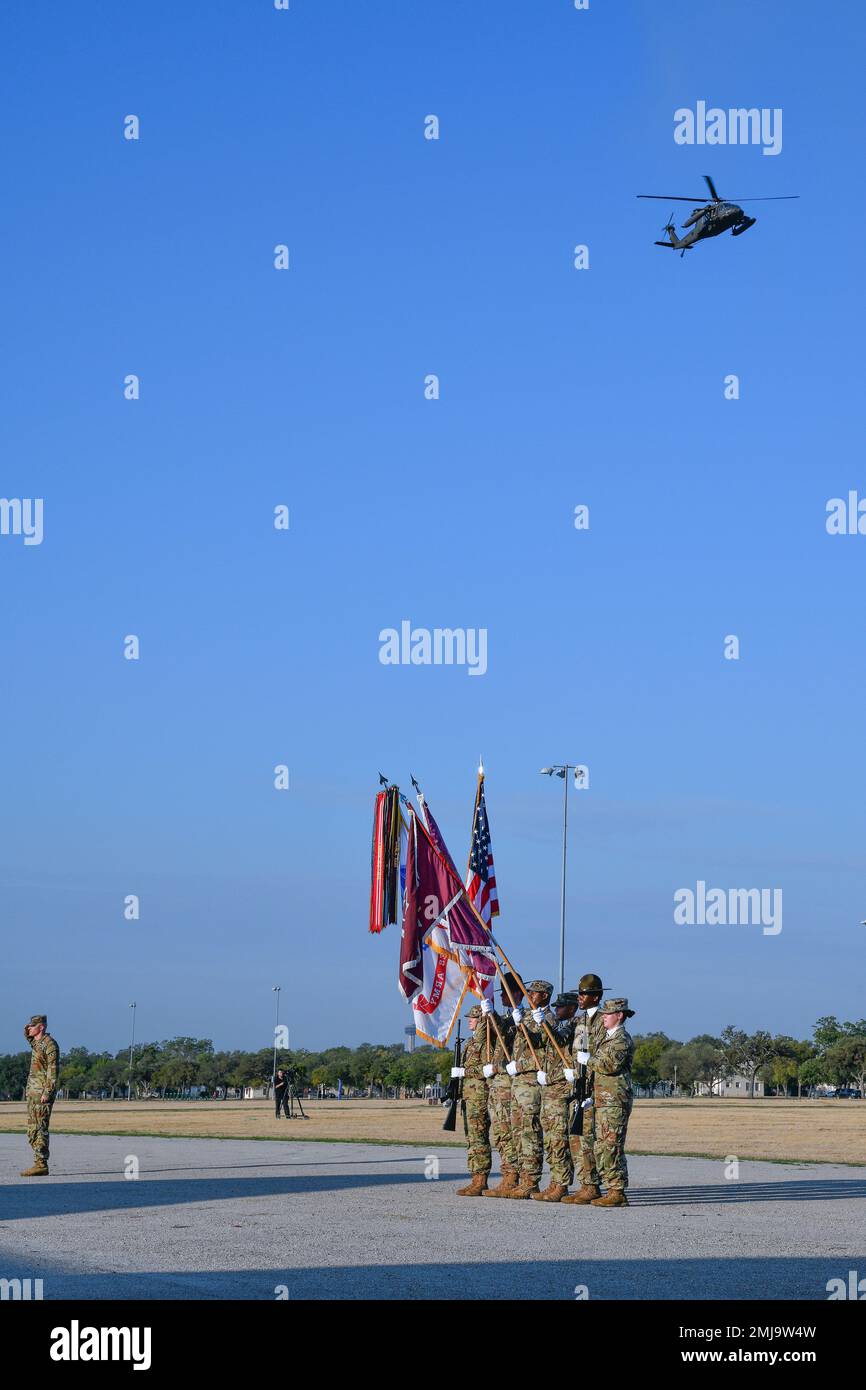 While the national anthem plays, the U.S. Army Medical Center of ...