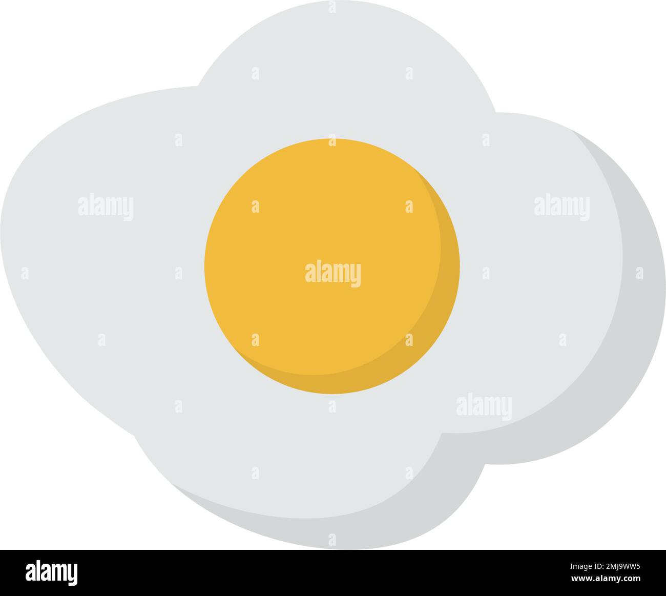 Modern fried egg icon. Editable vector Stock Vector Image & Art - Alamy