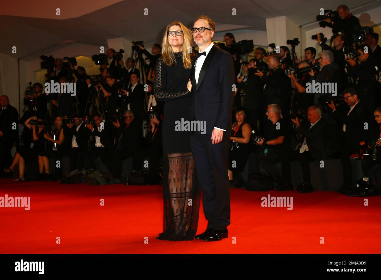 Director James Gray, right, and his wife Alexandra Dickson Gray pose ...