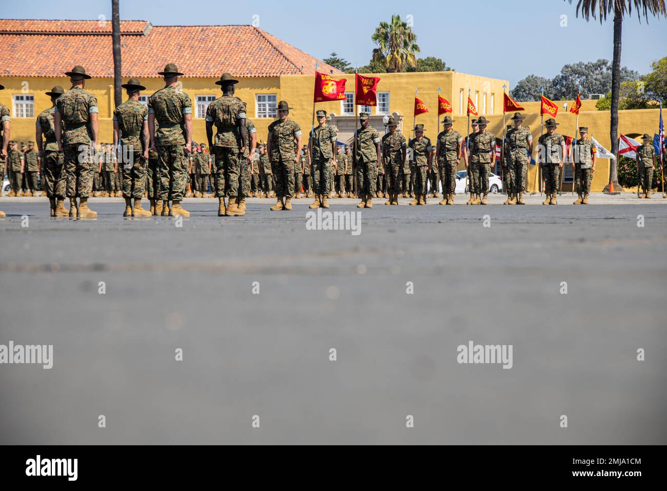 U.S. Marines with Recruit Training Regiment, Marine Corps Recruit Depot ...