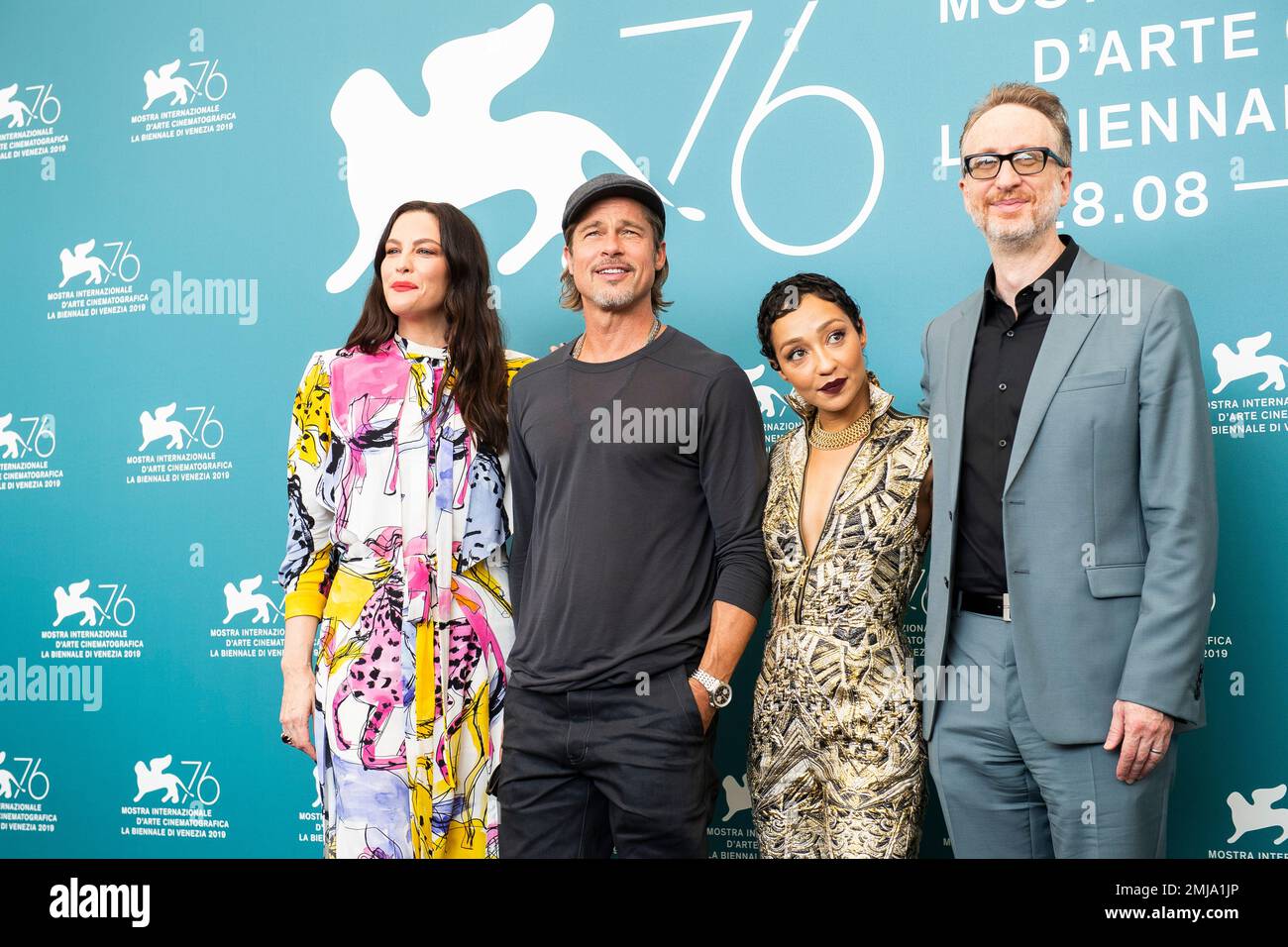 Actors Liv Tyler, from left, Brad Pitt, Ruth Negga and director James ...