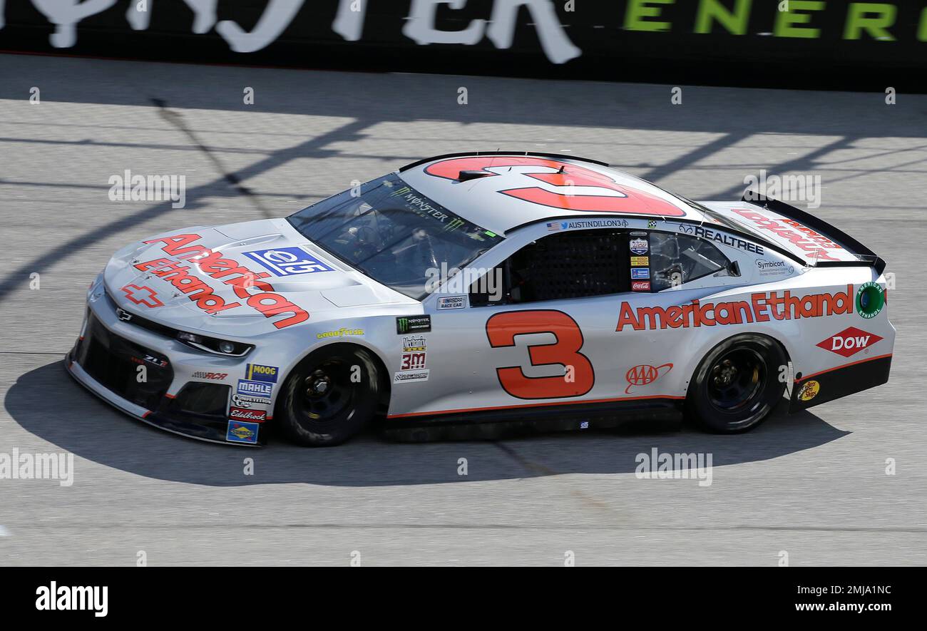 FILE - In this Aug. 31, 2018, file photo, Austin Dillon drives a car ...