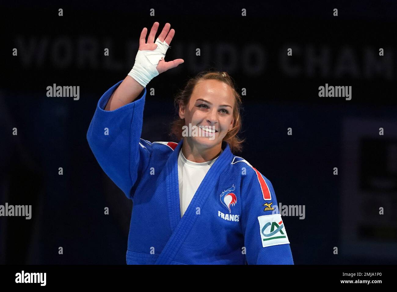 France's Margaux Pinot celebrates after defeating Sweden's Anna ...