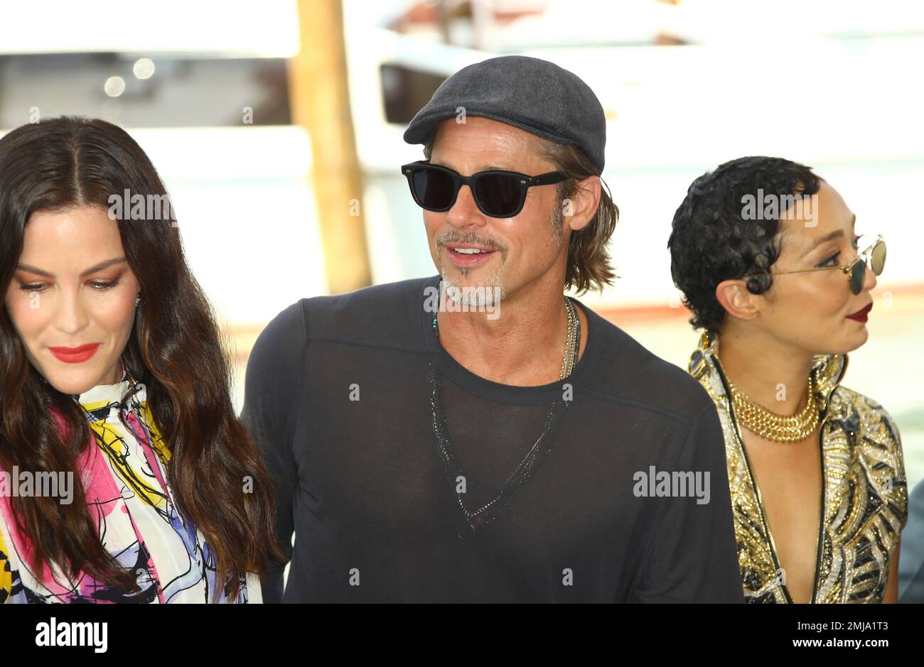 Actors Liv Tyler, Brad Pitt, Ruth Negga pose for photographers upon ...