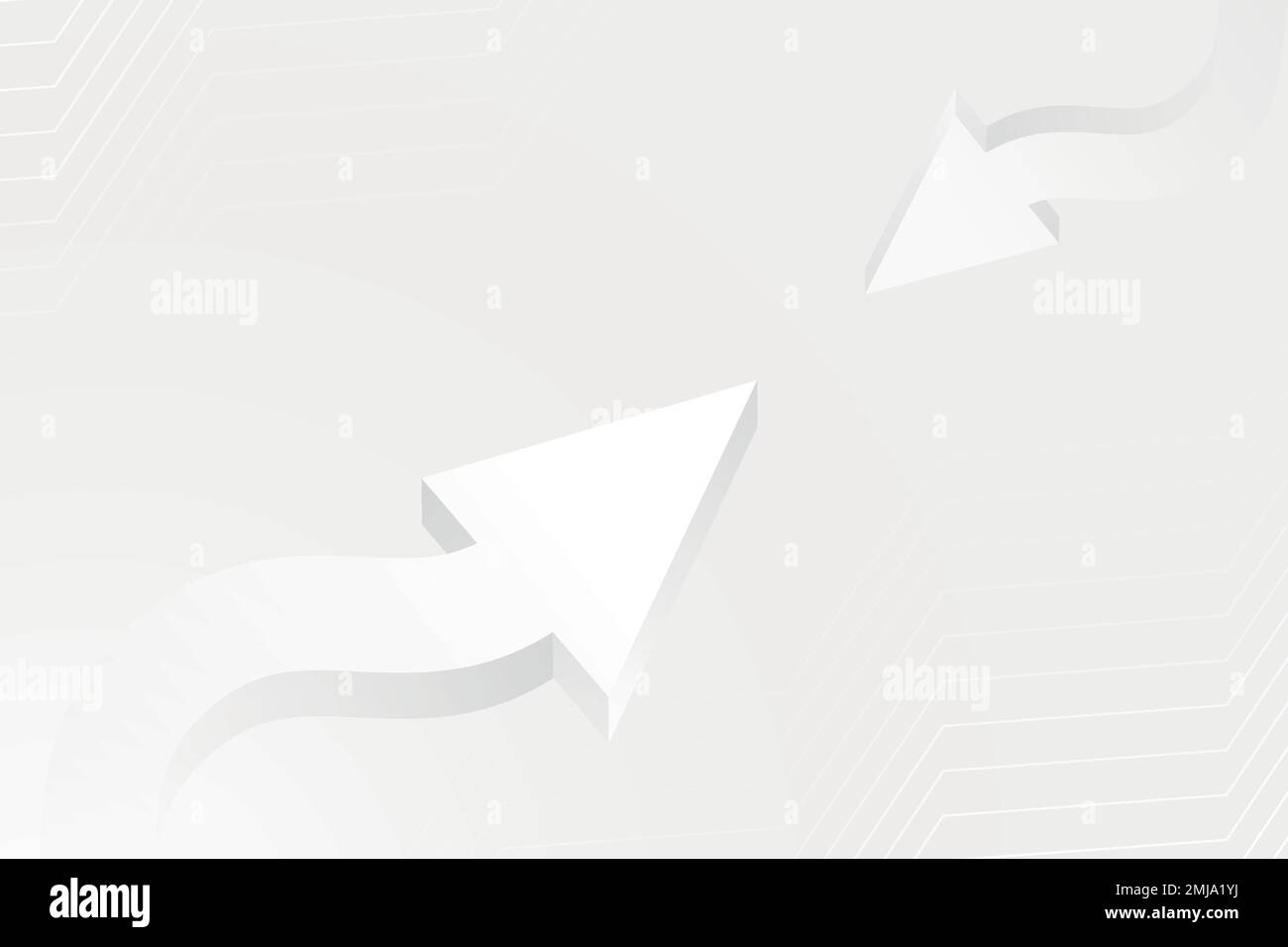 Abstract arrow background, white gradient business development concept ...