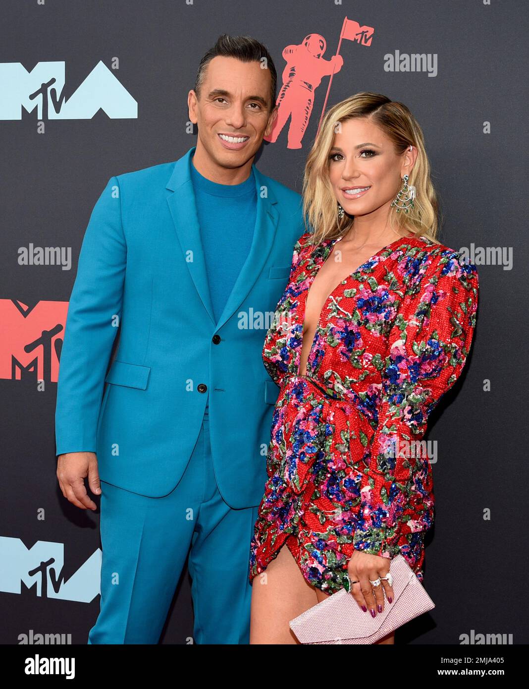 Sebastian Maniscalco and wife Lana Gomez arrive at the MTV Video Music ...