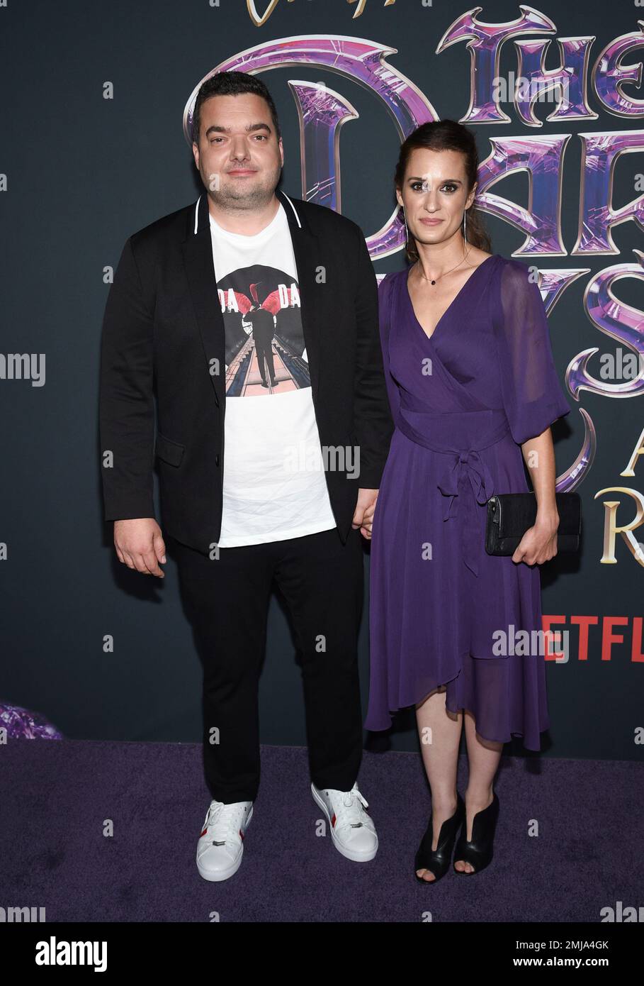 Co-executive producer and writer Jeffrey Addiss, left, and girlfriend ...