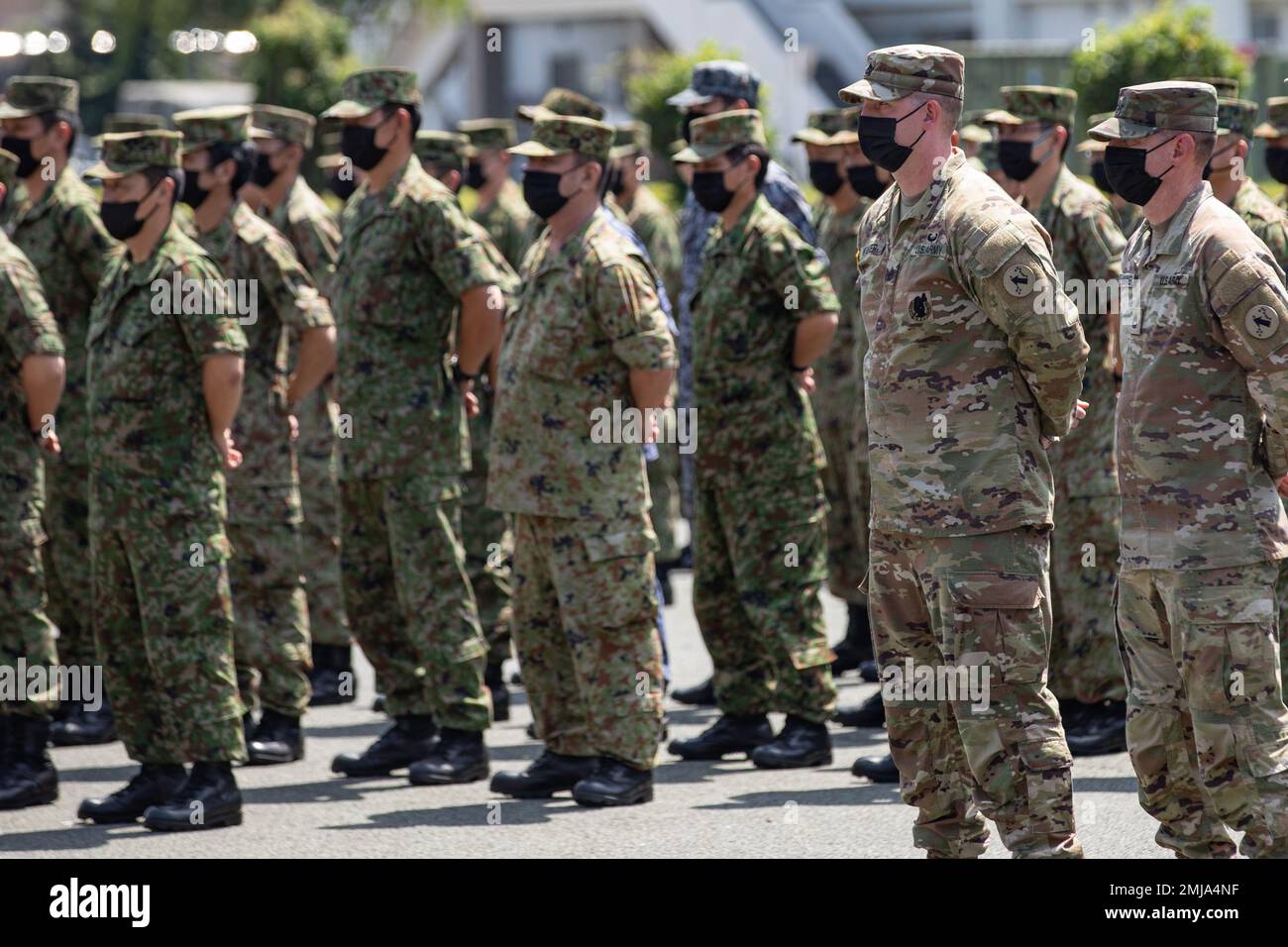 U.S. Army Soldiers and members of the Japan Ground Self Defense Force ...
