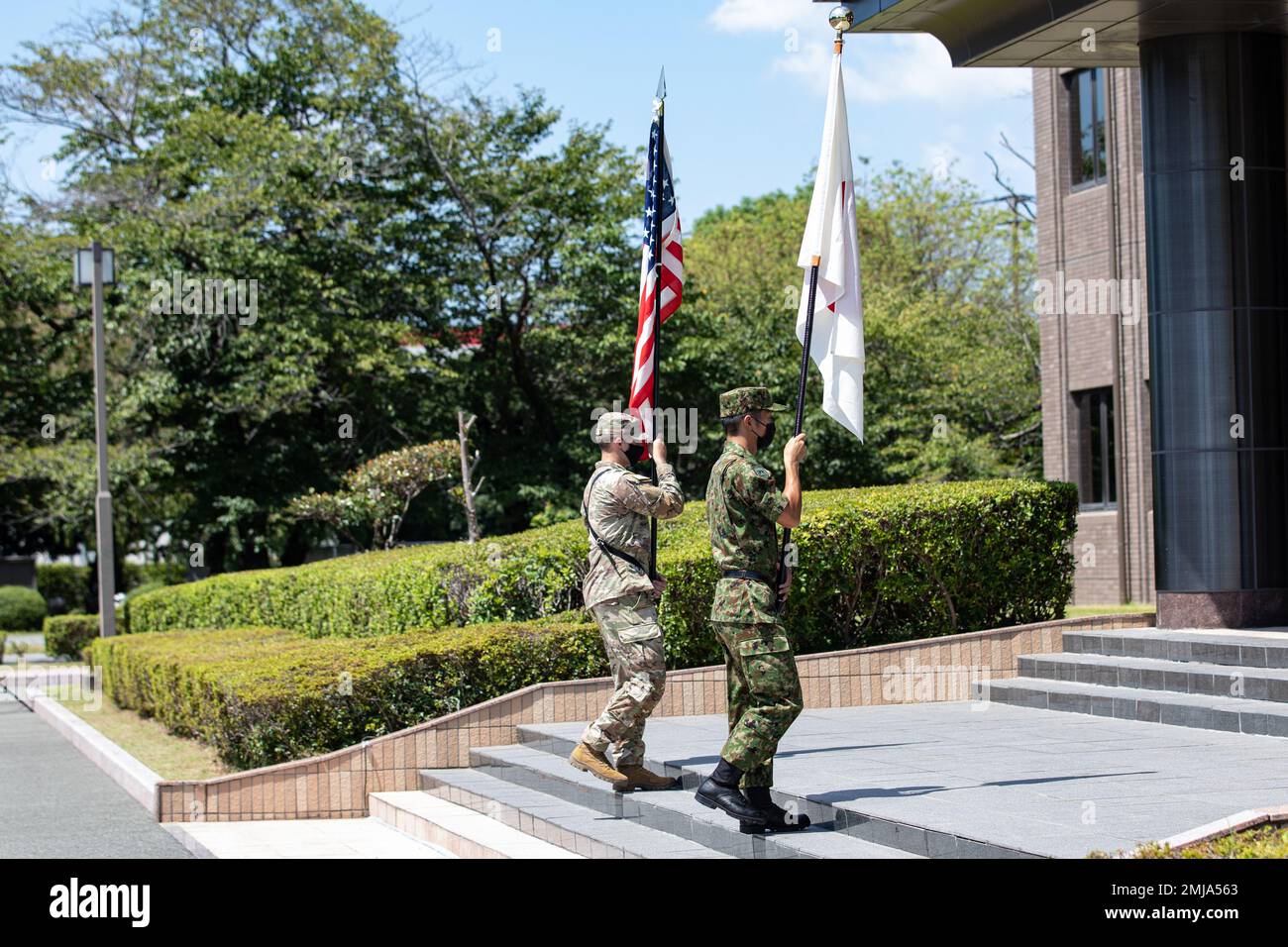 U.S. Army Soldiers and members of the Japan Ground Self Defense Force ...