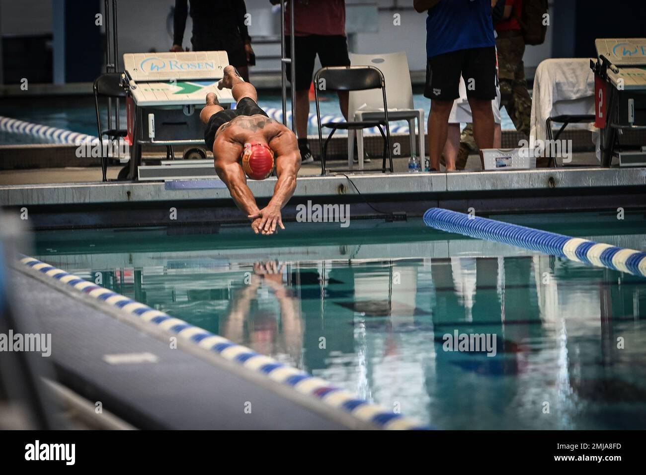 U.S. Marine Corps Staff Sgt. Robert Dominguez, veteran, competes in ...