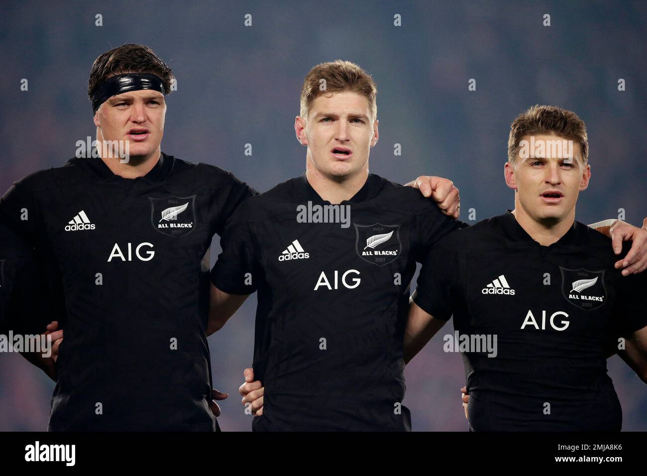 FILE- In this July 8, 2017, file photo, New Zealand's Barrett brothers ...