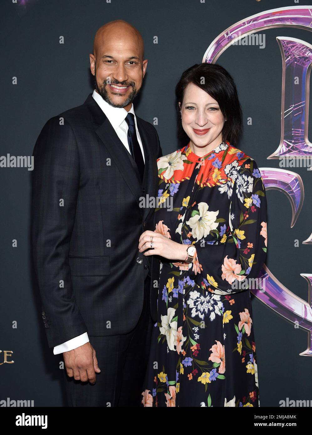 Actor Keegan-Michael Key, left, and wife Elisa Key attends the premiere ...