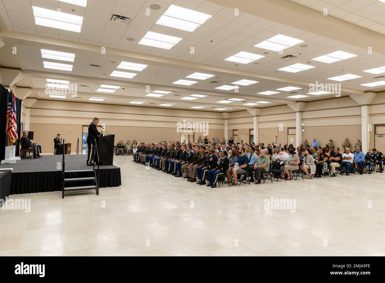 Maj. Terrence Tysall speaks at an Officer Candidate School (OCS ...