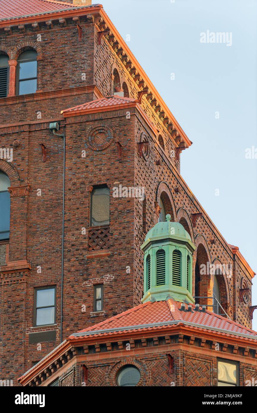 Terra cotta brickwork towers hi-res stock photography and images - Alamy
