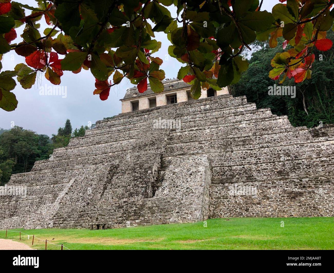 This Feb. 13, 2019 photo shows the Temple of Inscriptions, considered ...