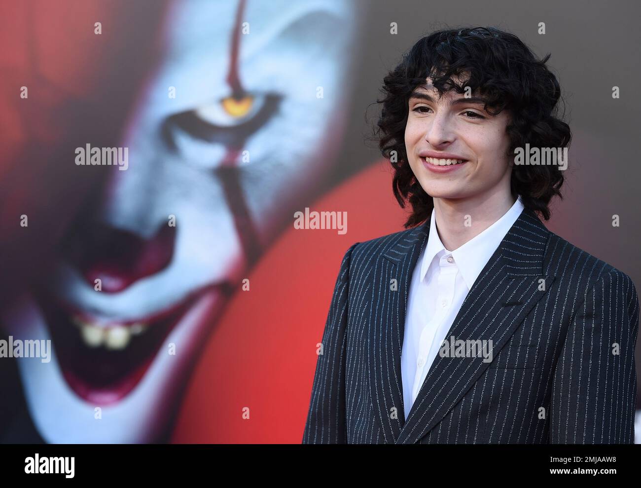 Cast member Finn Wolfhard arrives at the Los Angeles premiere of "It ...