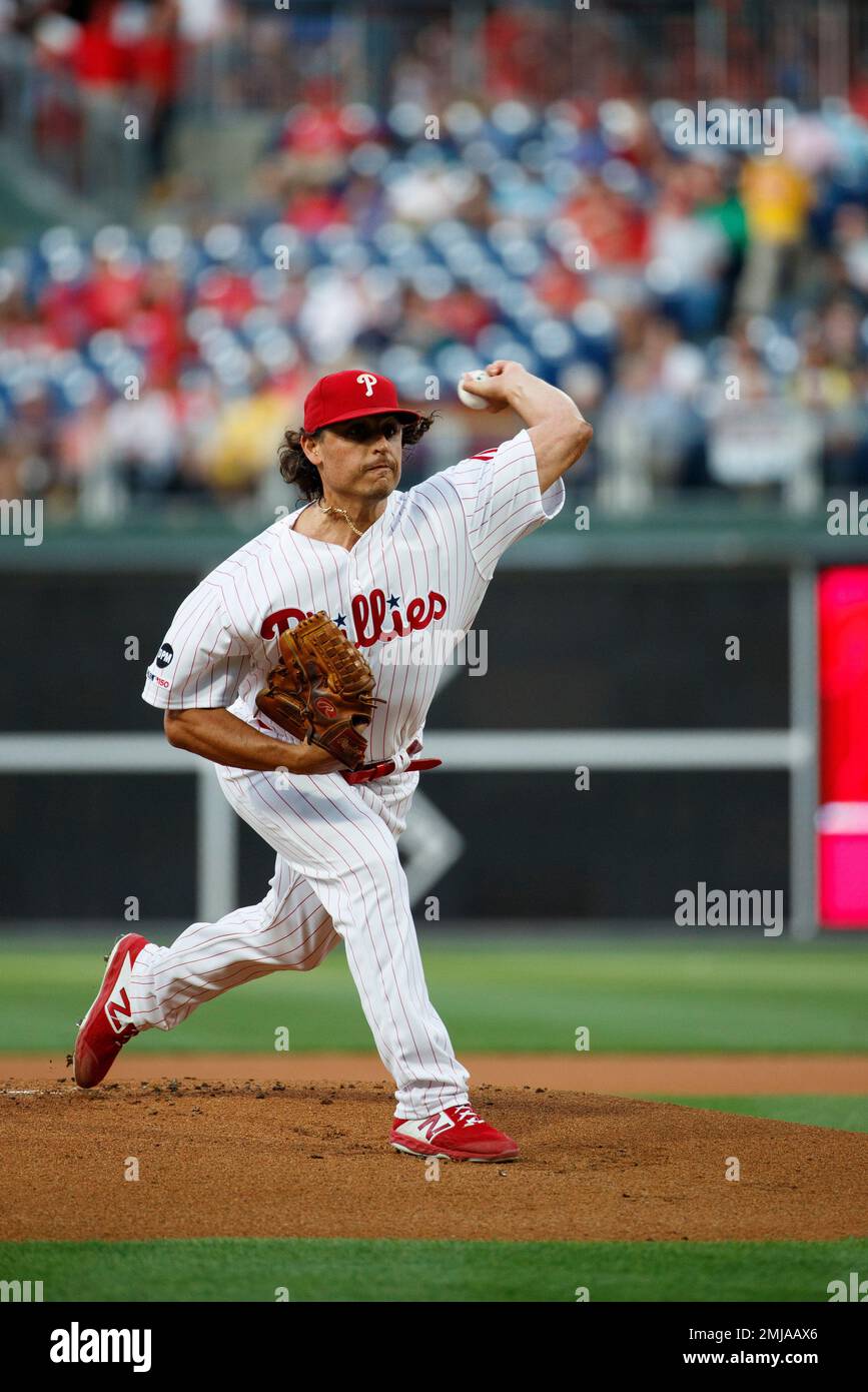 Philadelphia Phillies' Jason Vargas in action during a baseball game ...