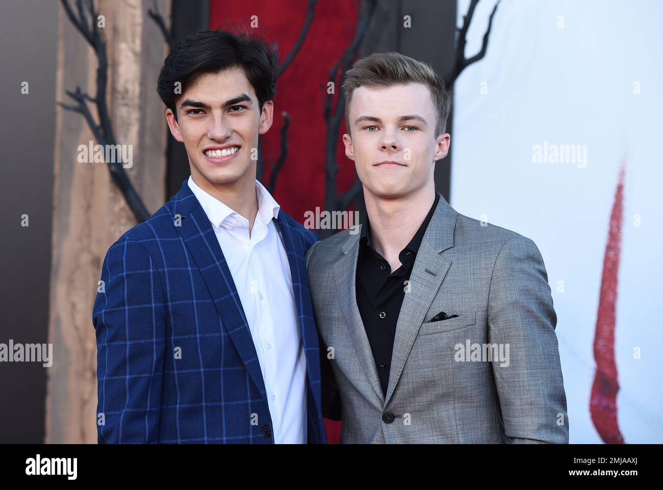 Cast member Nicholas Hamilton arrives at the Los Angeles premiere of ...