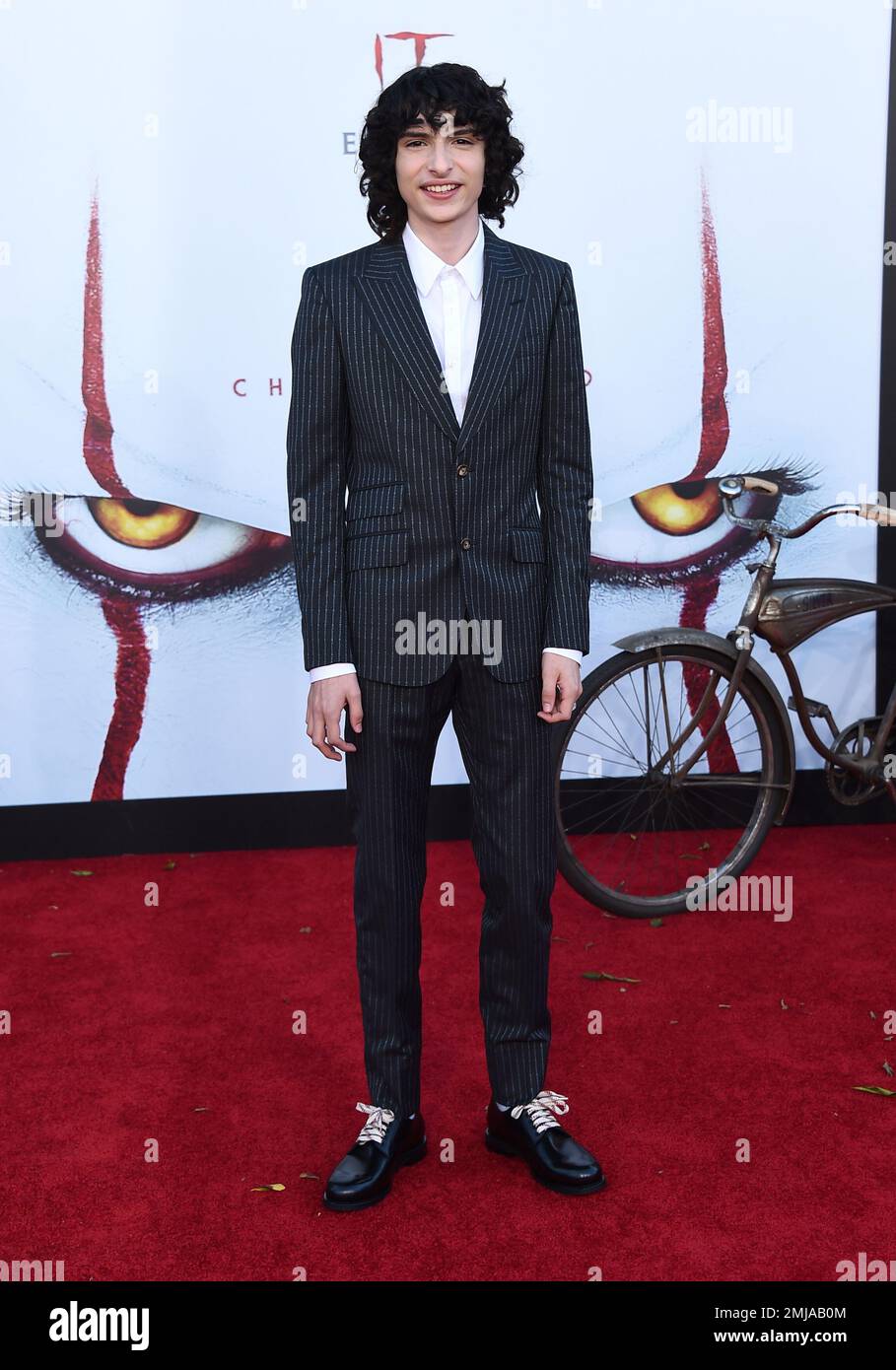 Cast member Finn Wolfhard arrives at the Los Angeles premiere of "It ...