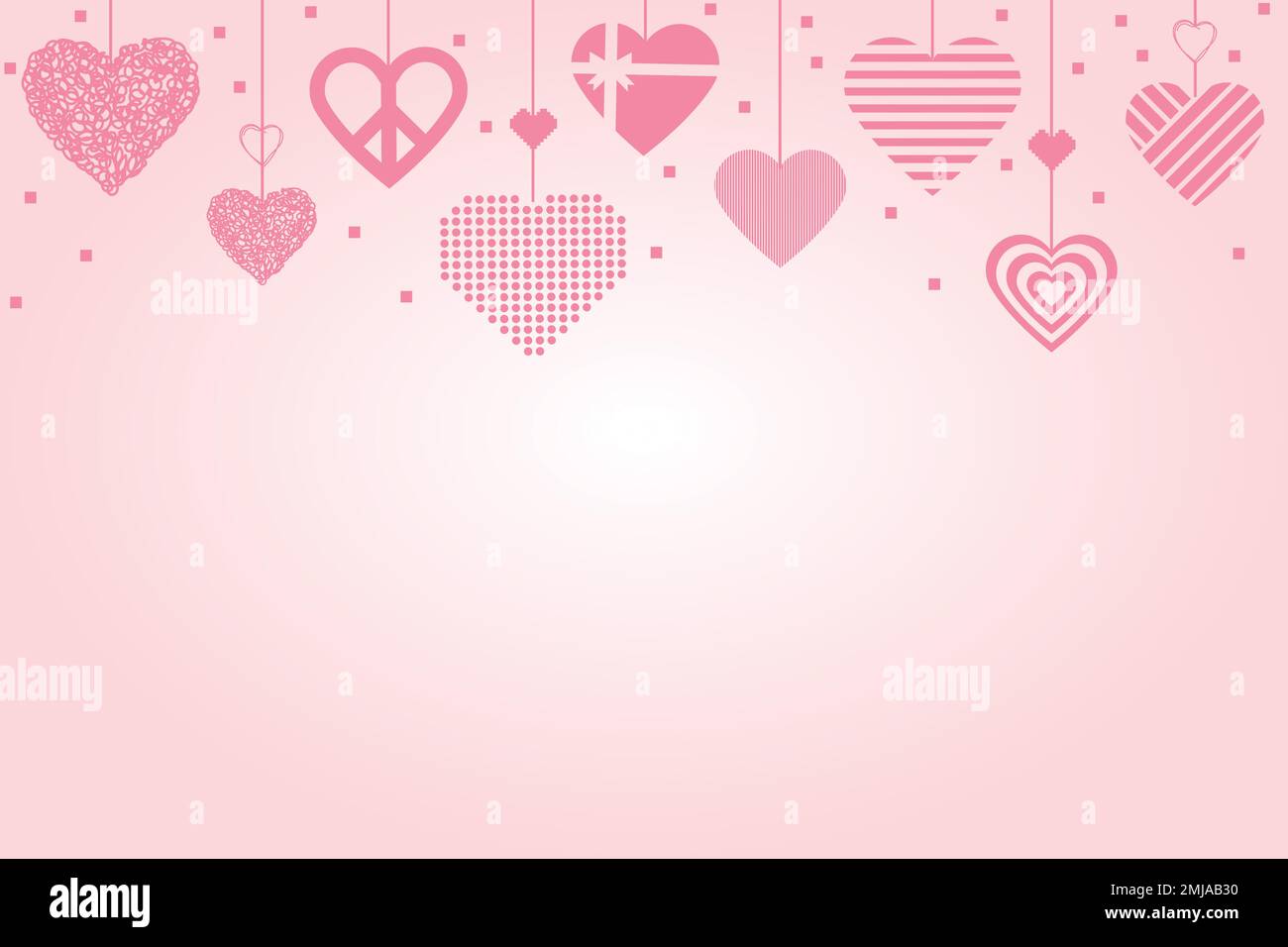 Pastel heart border Stock Vector Images - Alamy