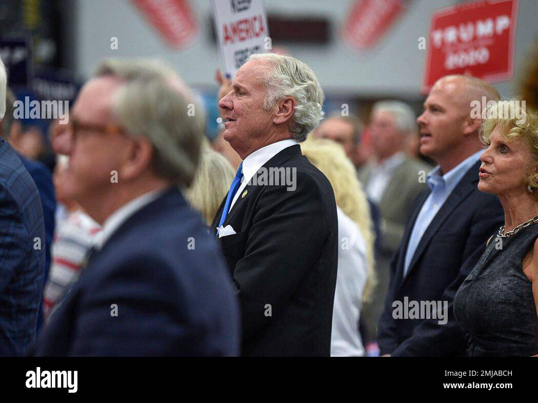 South Carolina Gov. Henry McMaster looks on during U.S. Rep. Jeff ...